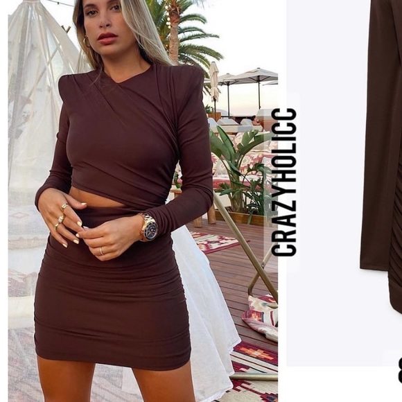 Zara | Dresses | Zara Draped Mini Dress Bloggers Fav | Poshmark